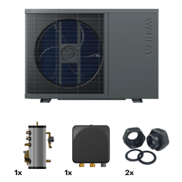 Weheat Flint warmtepomp pakket met SKID, compact & energiezuinig